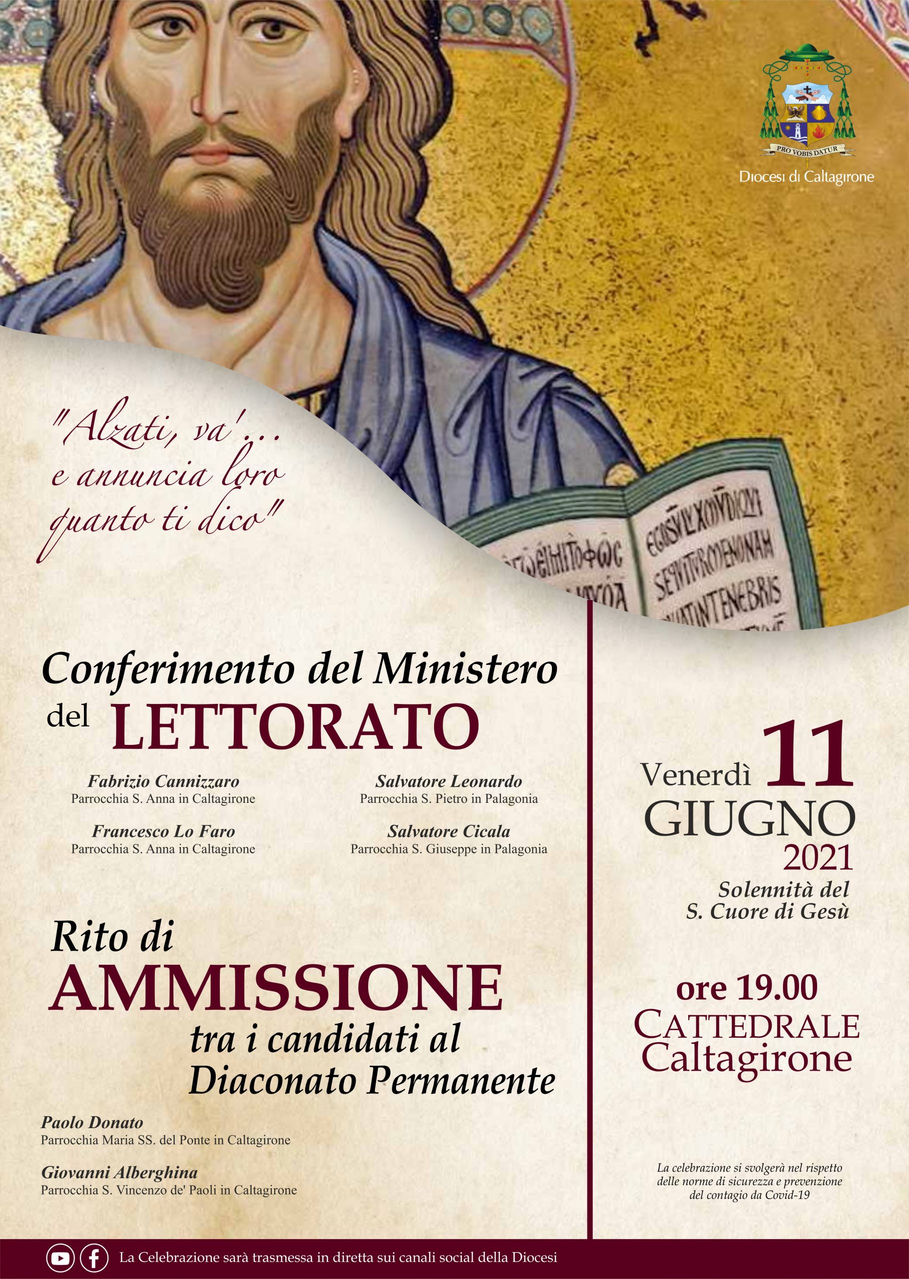 SEI LAICI DELLA DIOCESI IN CAMMINO VERSO IL DIACONATO PERMANENTE ...